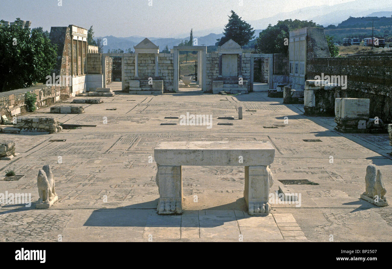 702. SARDIS, ֺ (WESTERN TURKEY), 4TH. C. SYNAGOGUE, THE TABLE FROM ...