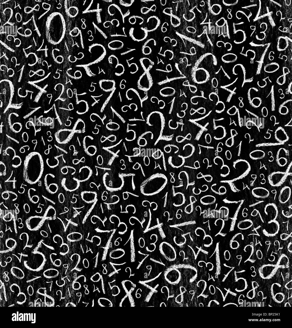 Seamless pattern: simple numbers on blackboard background Stock Photo ...