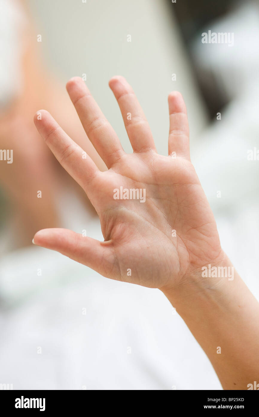 Hand palm close up hi-res stock photography and images - Alamy