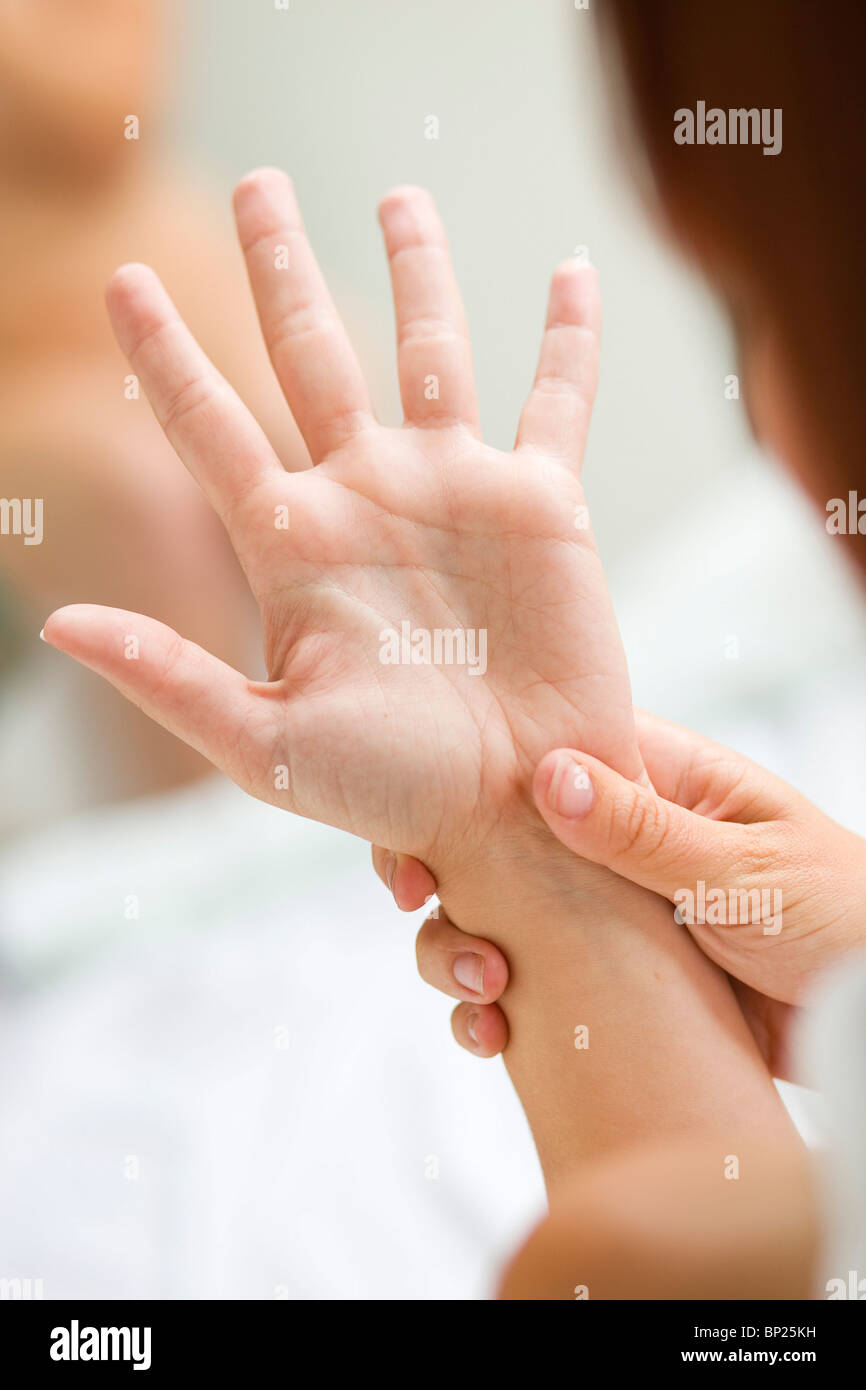 Left hand palm up hi-res stock photography and images - Alamy