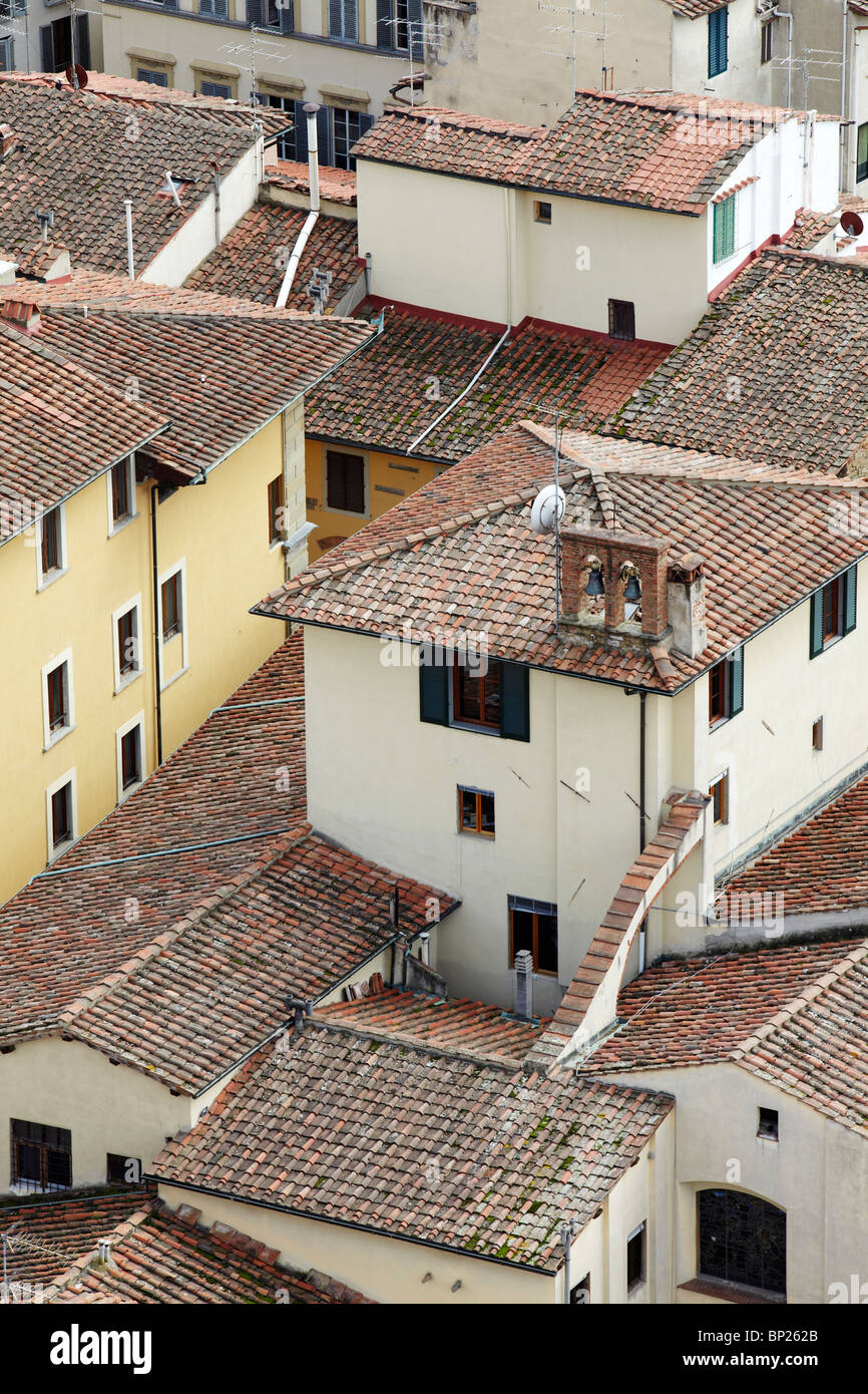 Beautiful red rooftops of Florence, Italy Stock Photo - Alamy