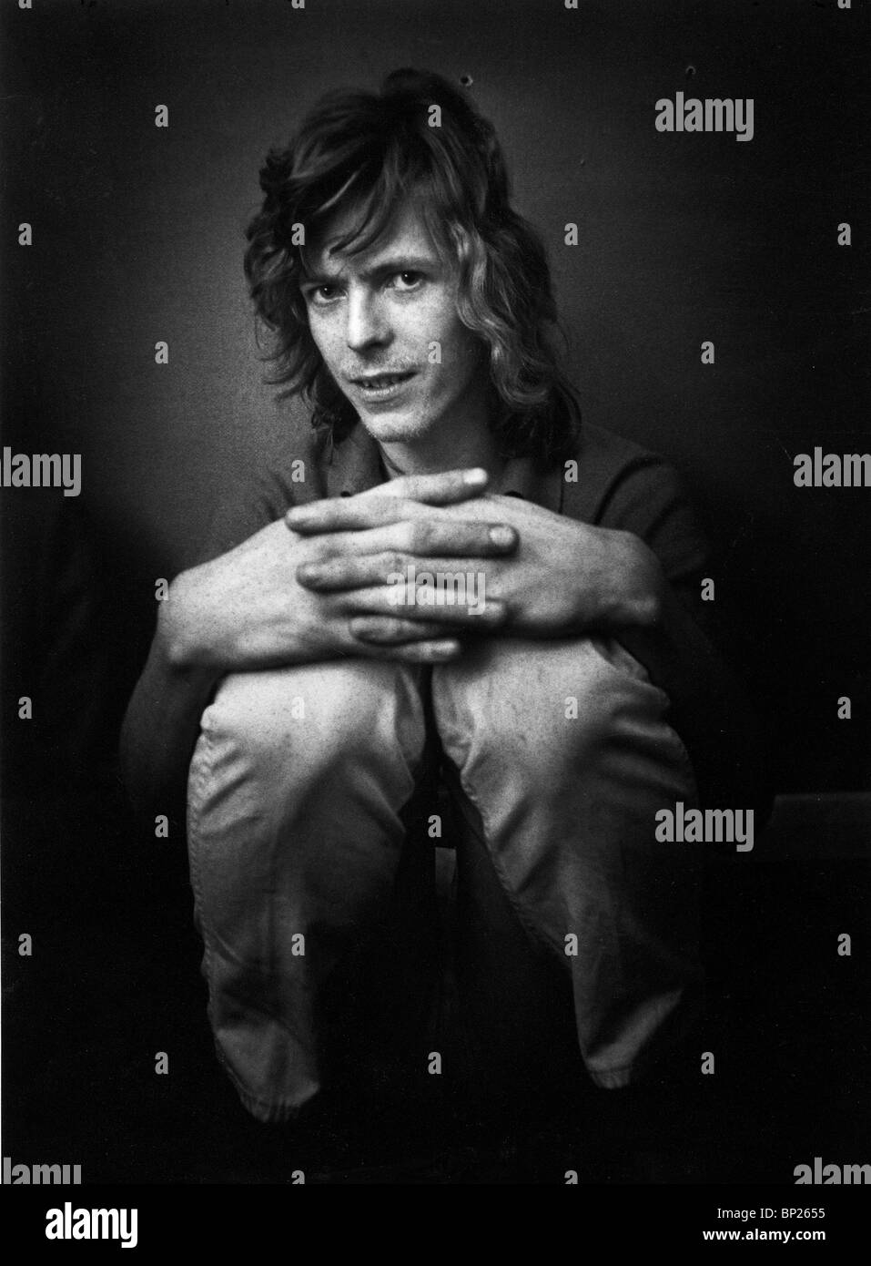 interview with rock star David Bowie at Trident Studios in St Martins Lane in London in May 1970 ...