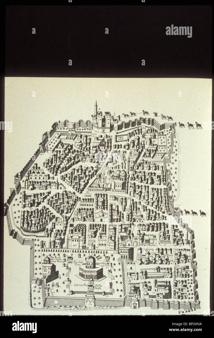 1215 map of jerusalem by de pierre hi-res stock photography and images ...