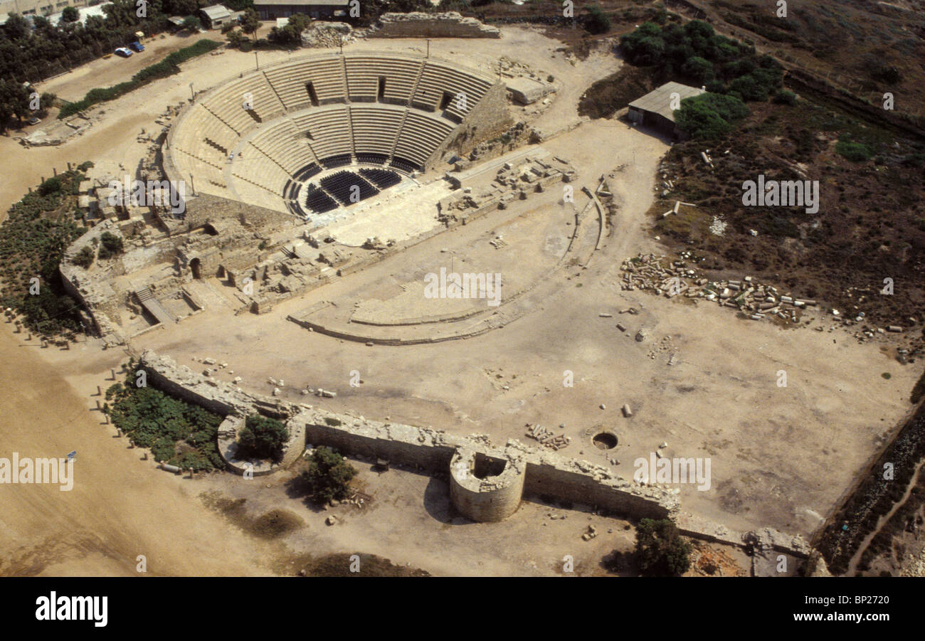 1389. CAESAREA, THE ROMAN THEATER Stock Photo - Alamy