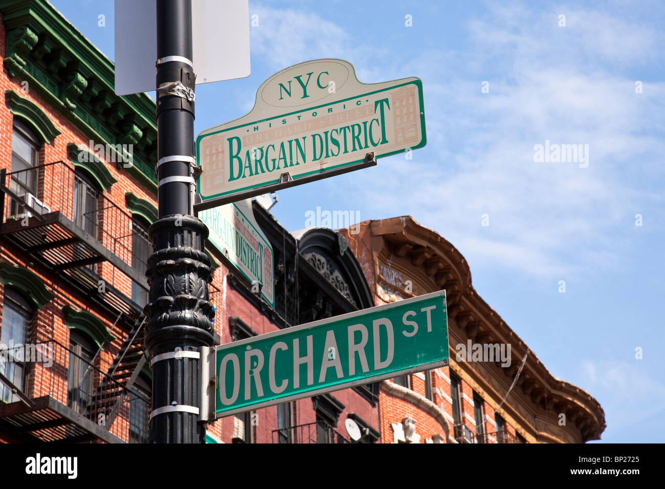 Signpost Orchard Street, NYC Stock Photo - Alamy