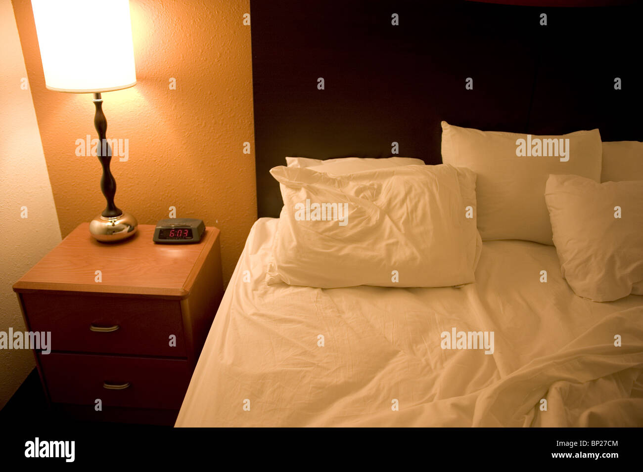 Hotel Motel Room in the Morning Stock Photo - Alamy