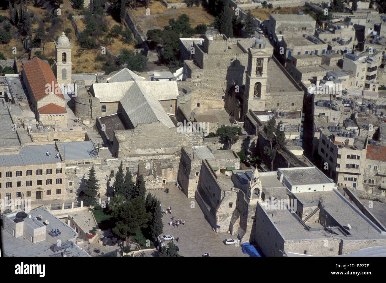 802. BETHLECHEM - AERIAL VIEW OF THE CHURCH OF NATIVITY AND MANGER ...