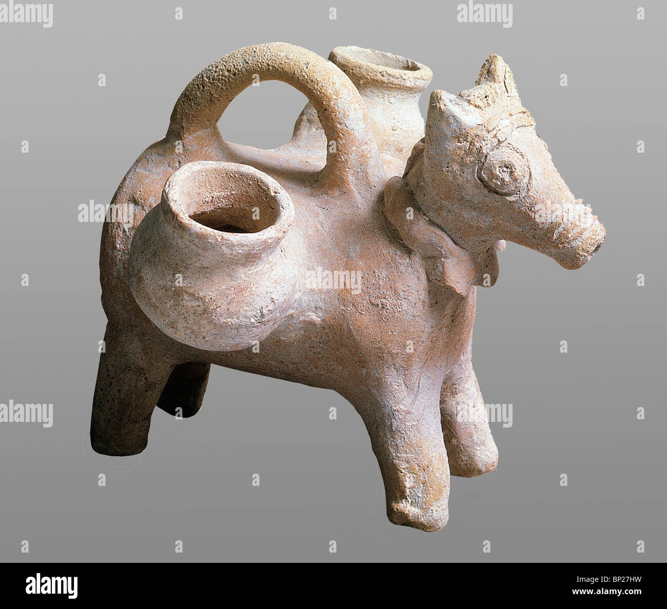 866. CLAY FIGURINE OF A DONKEY BEARING BASKETS, ISRAELITE PERIOD Stock ...