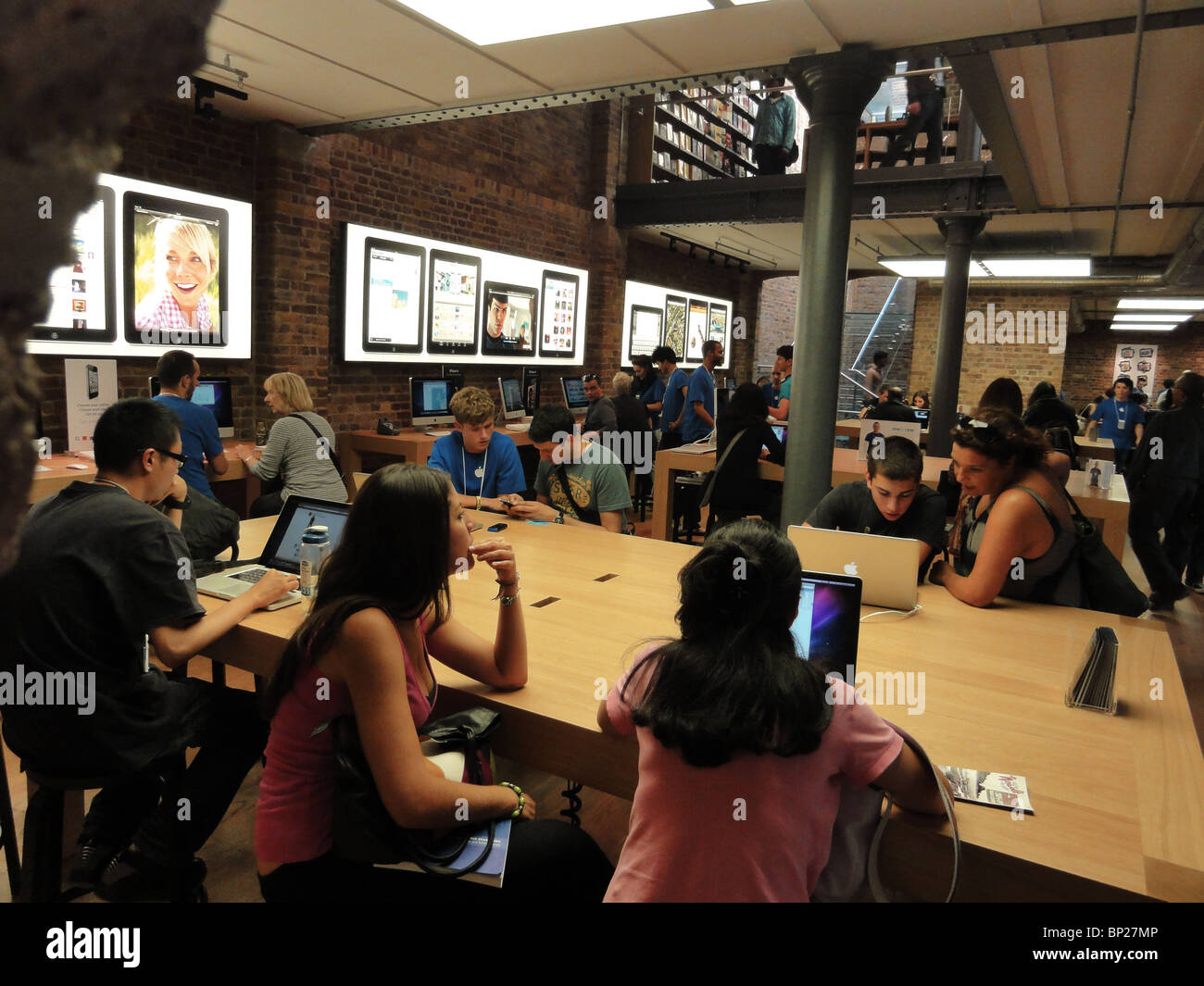 Interior scenes of the new Apple Store in Covent Garden, London, UK ...