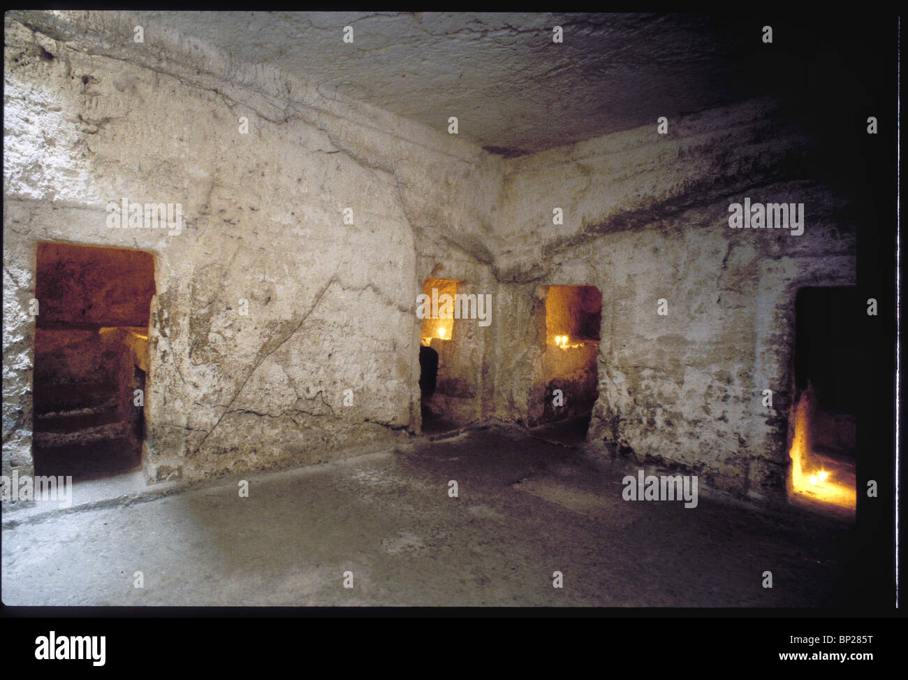 1865. ROCK CARVED TOMBS DATED TO THE FIRST TEMPLE PERIOD, BELIEVED TO ...