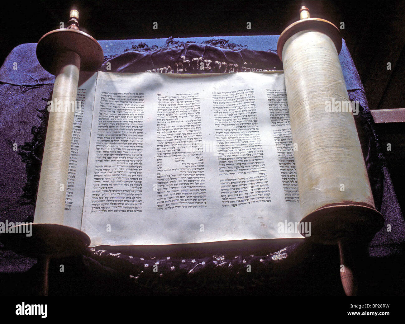 2327. TORAH SCROLL FROM WHICH THE DAILY CHAPTER IS READ IN THE ...