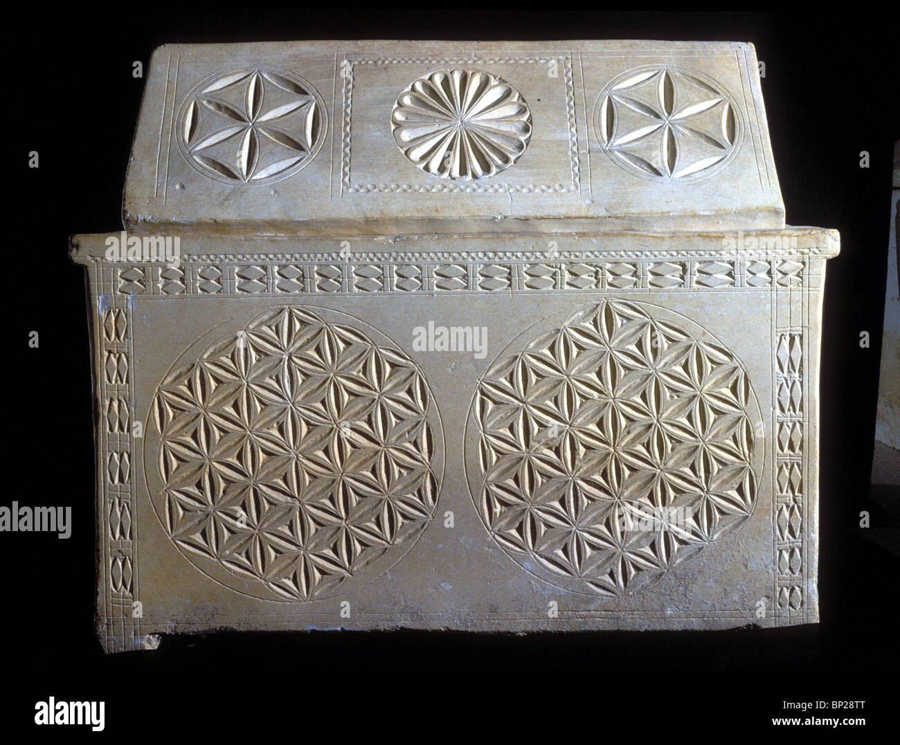 2353. DECORATED JEWISH STONE OSSUARY, ROMAN PERIOD Stock Photo - Alamy