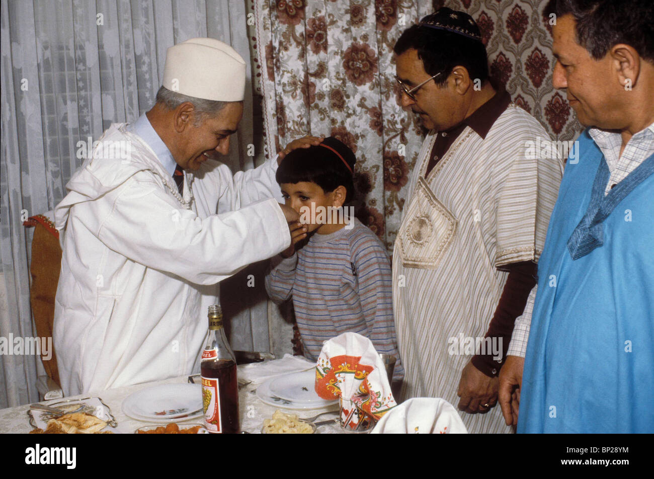 FATHER BLESSES HIS SON FOLLOWING 'KIDUSH' ON FRIDAY NIGHT IT IS A ...