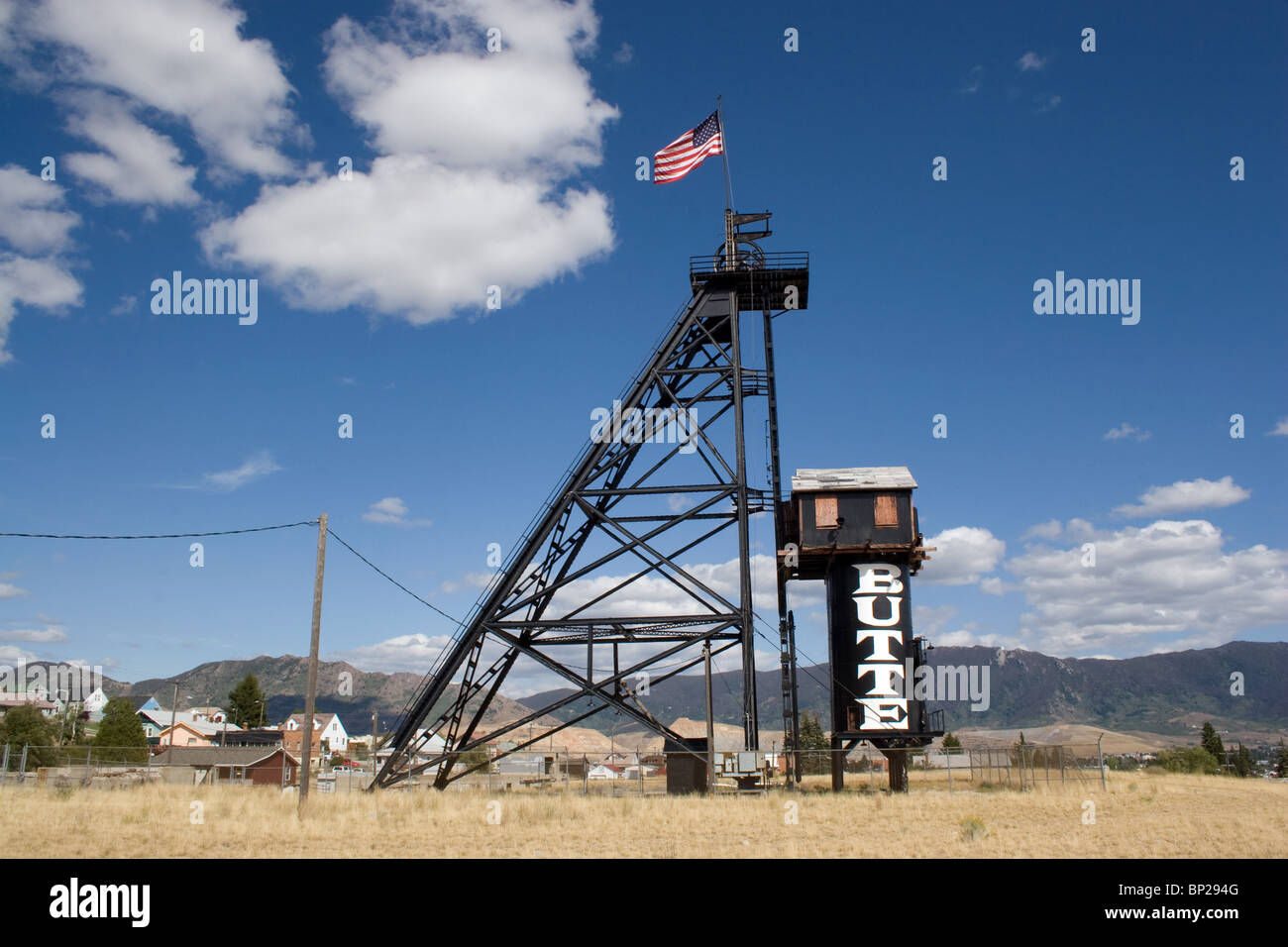 Welcome to Butte, Montana Stock Photo - Alamy