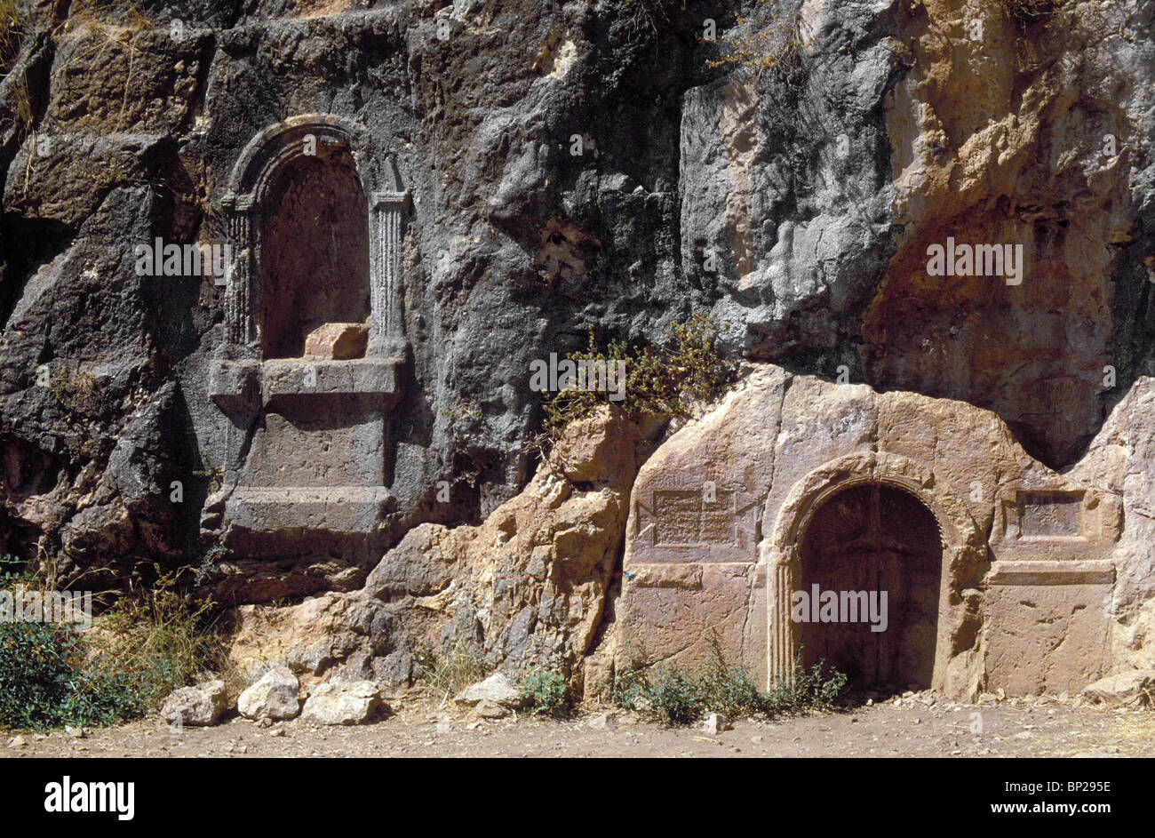 CAESAREA PHILIPPI (PANIAS) - ROCK CARVED NICHES. ACCORDING TO ...
