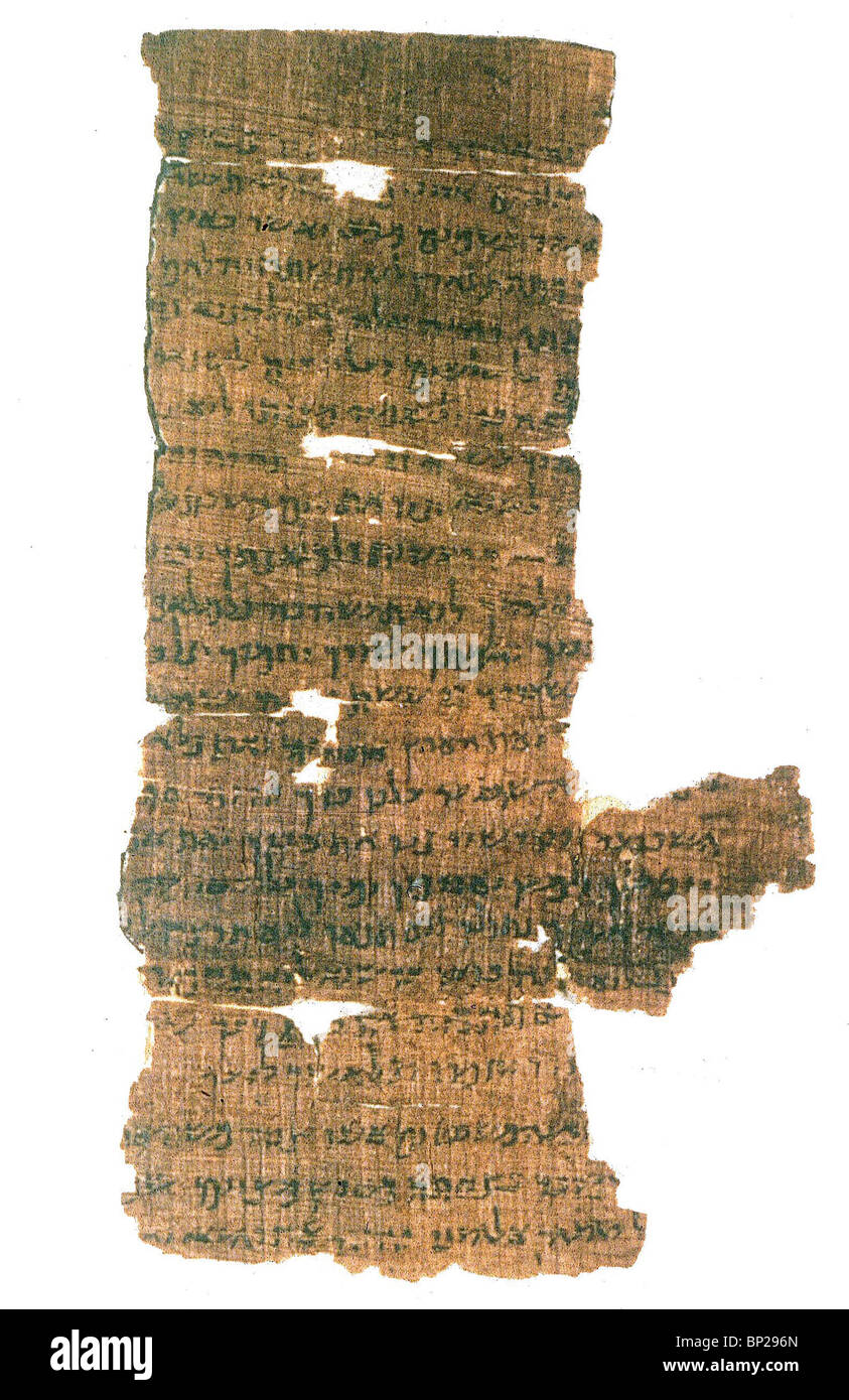 2716. NASH PAPYRUS - DATING FROM THE 2ND C. B.C. THIS IS THE OLDEST ...