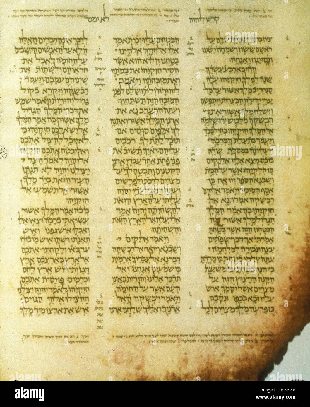 HEBREW BIBLE ALEPPO CODEX - THE EARLIEST MANUSCRIPT CONAINING THE ...