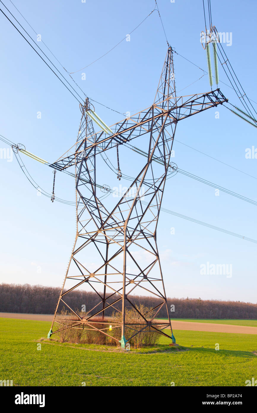 High voltage pylon insulators hi-res stock photography and images - Alamy