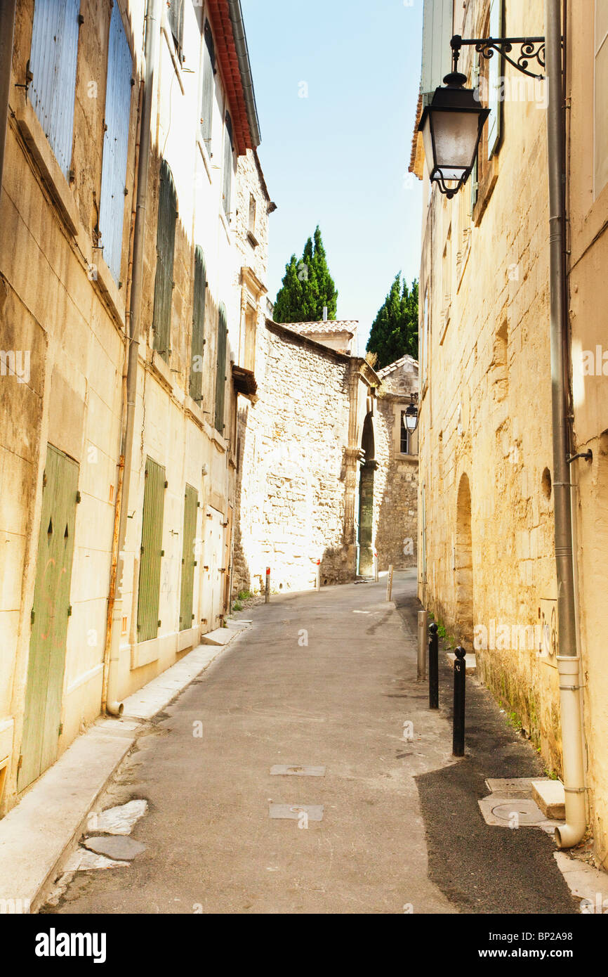 Street in an ancient city, Provence Stock Photo - Alamy