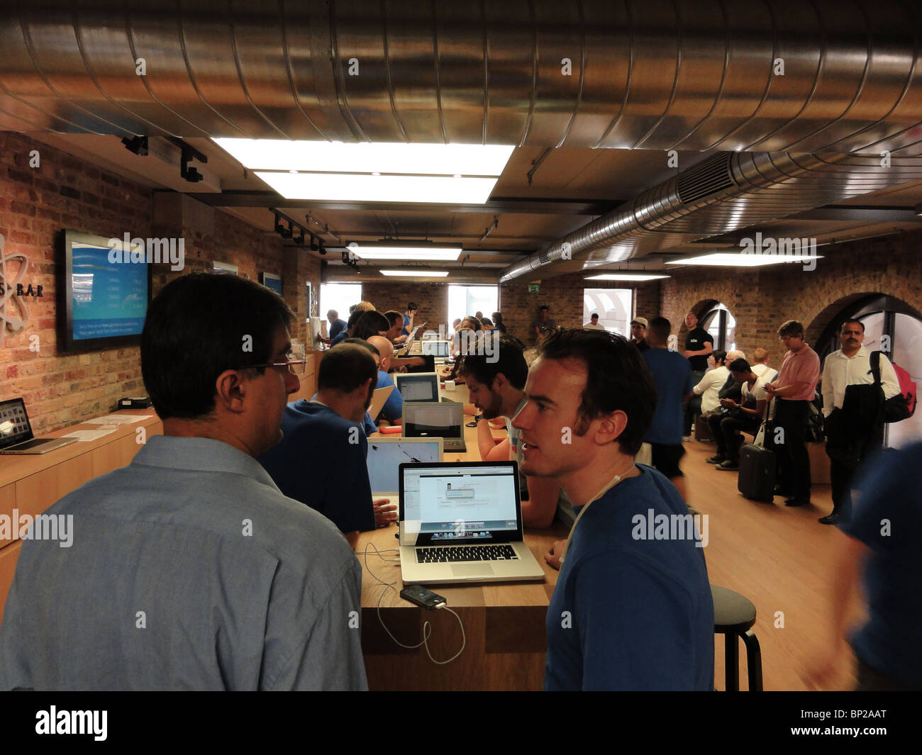 Interior scenes of the new Apple Store in Covent Garden, London, UK ...