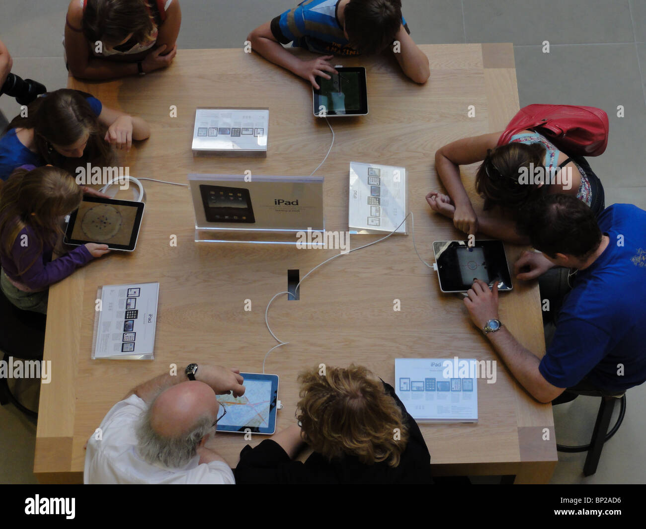 Interior scenes of the new Apple Store in Covent Garden, London, UK ...