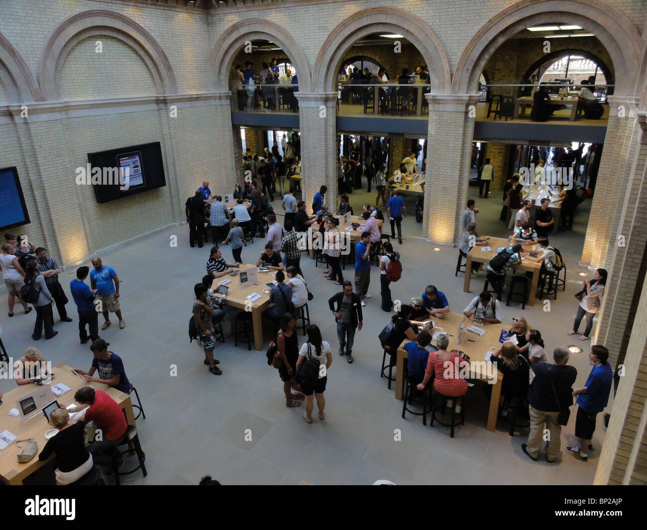 Interior scenes of the new Apple Store in Covent Garden, London, UK ...