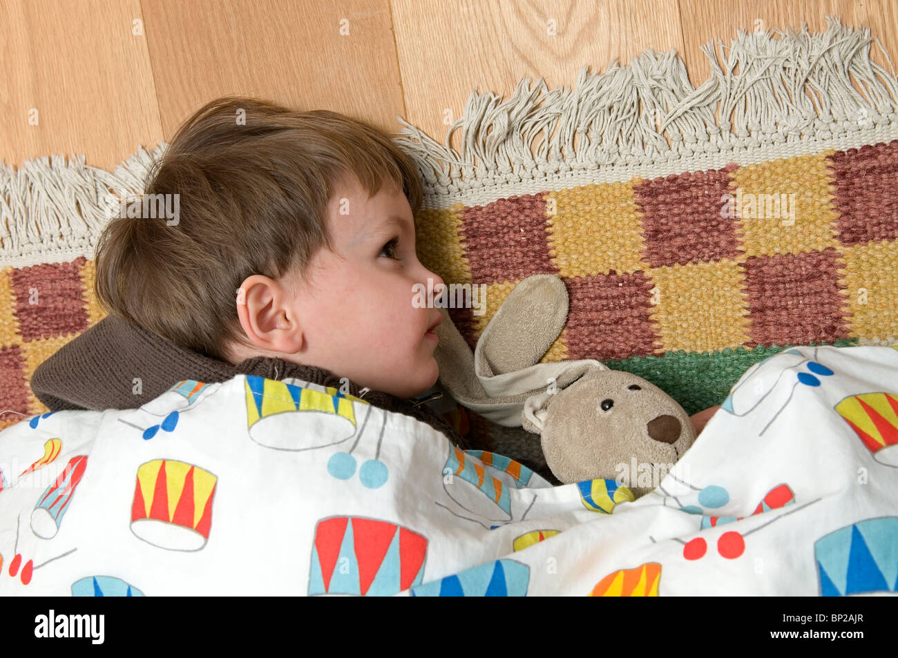 Child pretending to sleep hi-res stock photography and images - Alamy