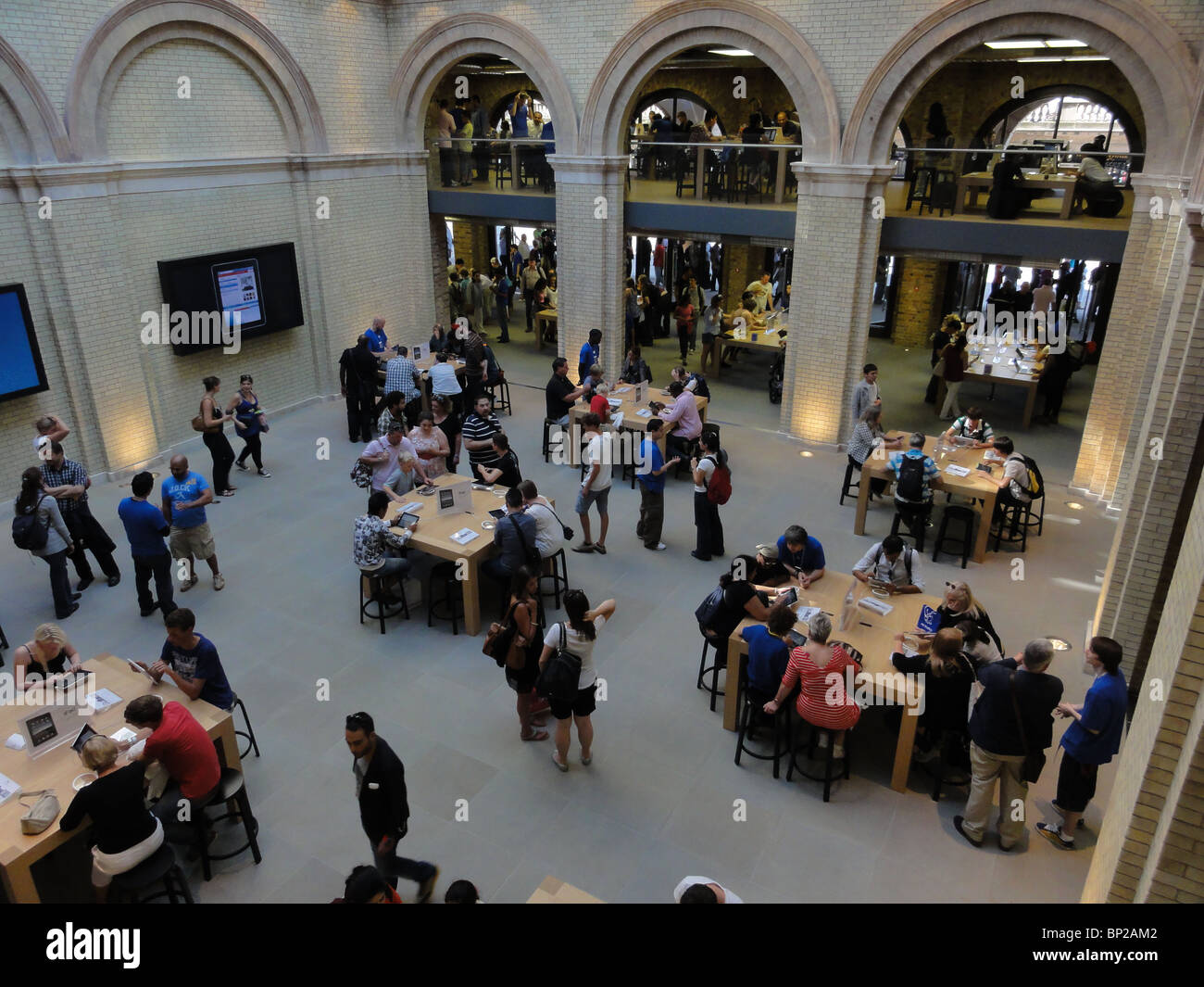 Interior scenes of the new Apple Store in Covent Garden, London, UK ...