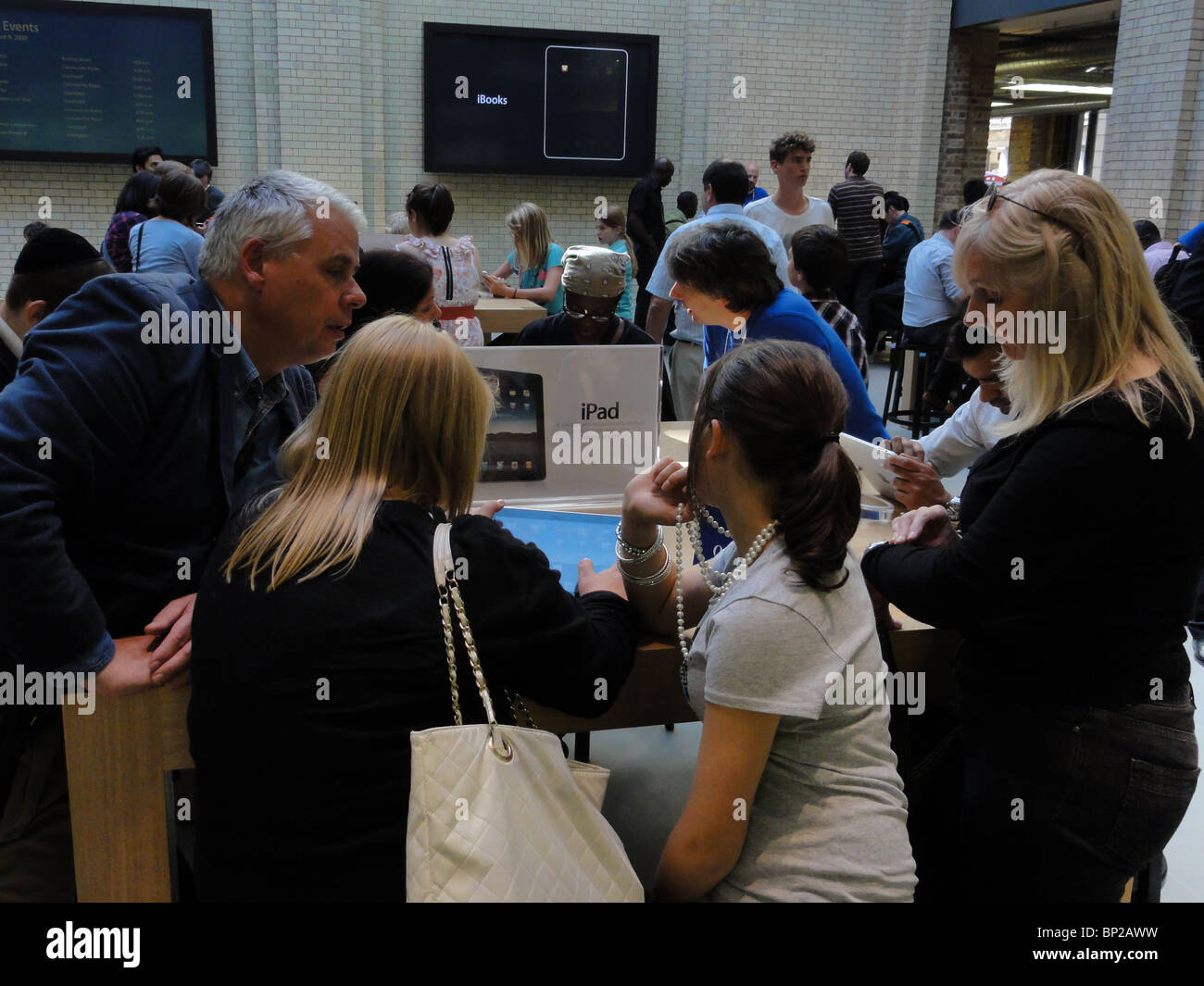 Interior scenes of the new Apple Store in Covent Garden, London, UK ...
