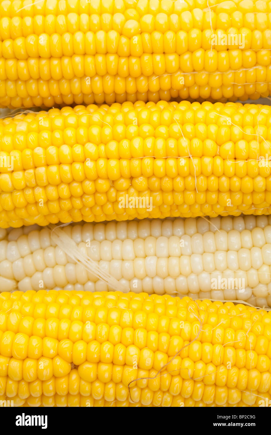 Cooked Corn close up for background Stock Photo - Alamy