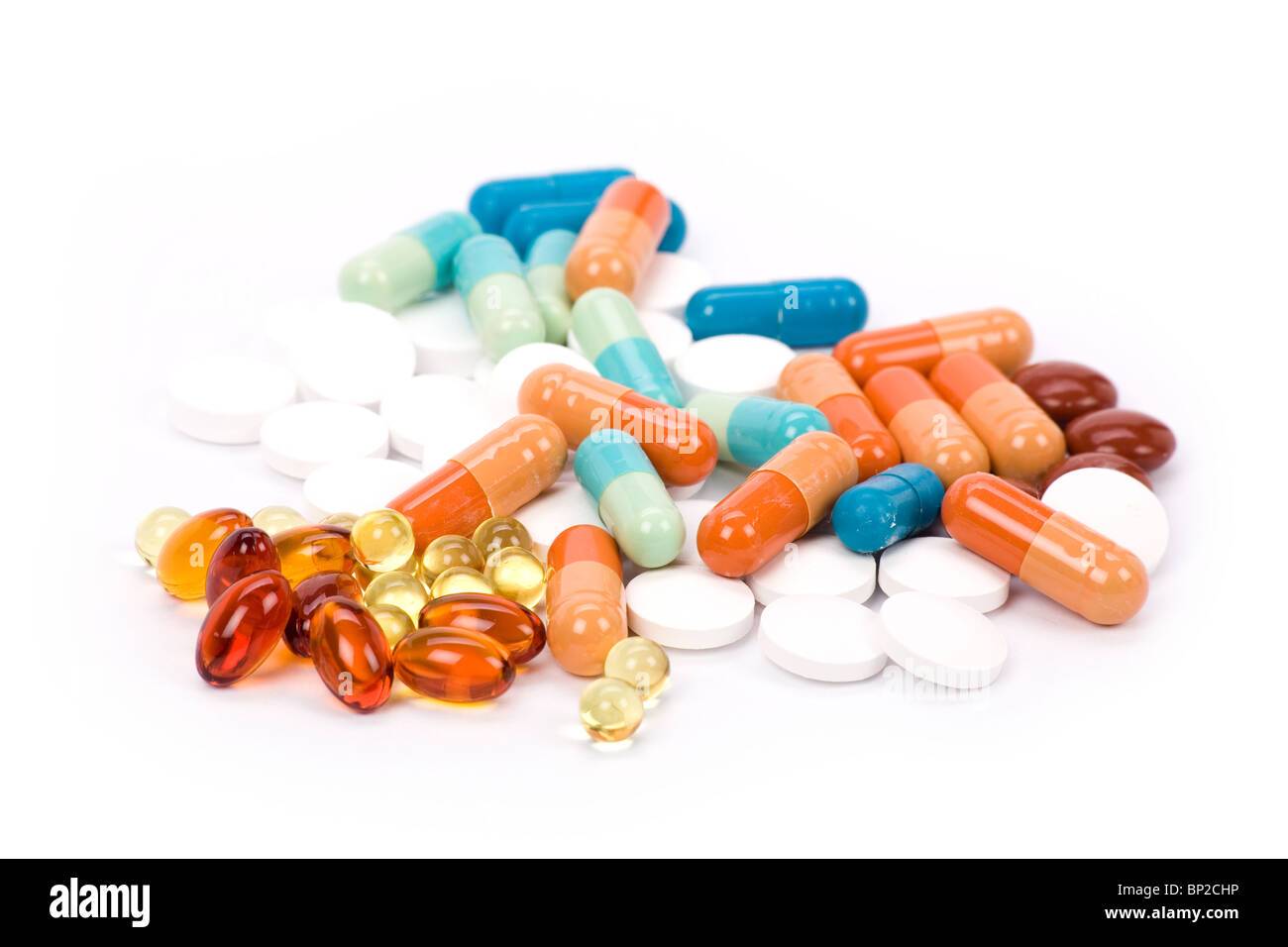 Medicine pills close up shot for background Stock Photo - Alamy