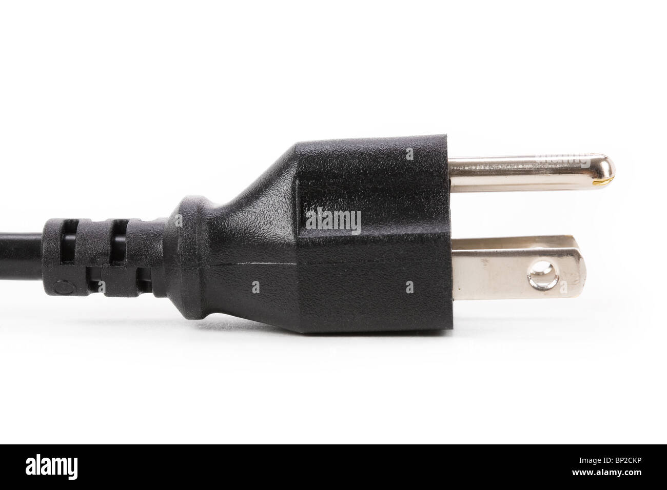 Black Power Cord Plug close up shot Stock Photo - Alamy
