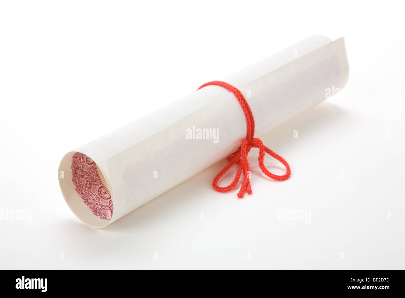 University diploma with white background Stock Photo - Alamy