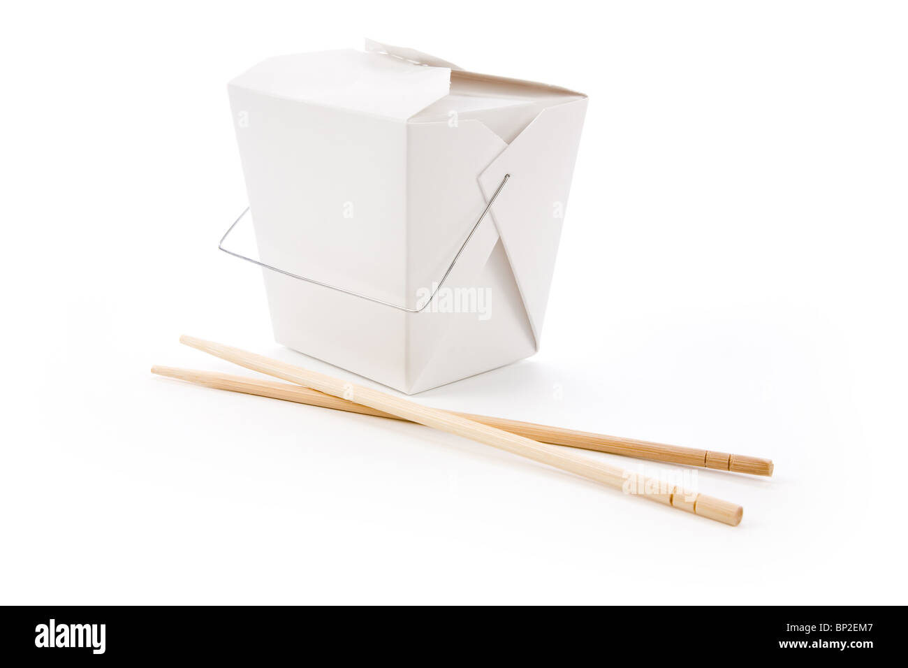 chinese To-Go Box with white background Stock Photo - Alamy