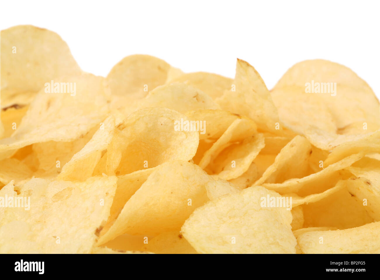 Potato Chips close up shot Stock Photo - Alamy