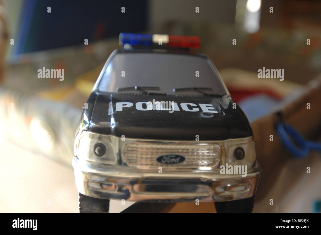 Toy police car hi-res stock photography and images - Alamy