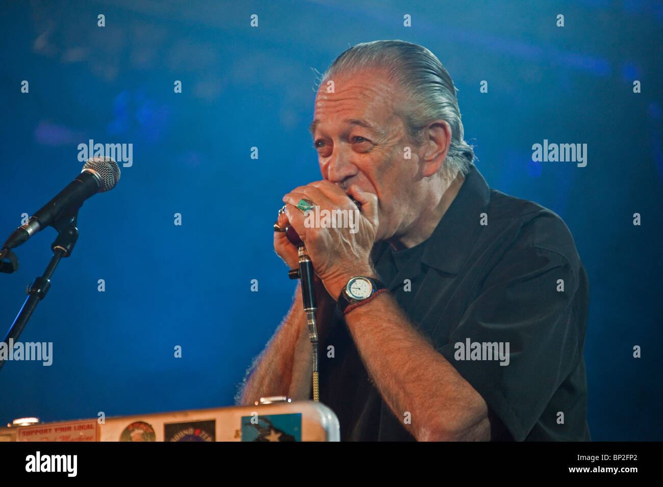 Charlie Musselwhite Charles Douglas (Memphis Charlie) playing harmonica ...
