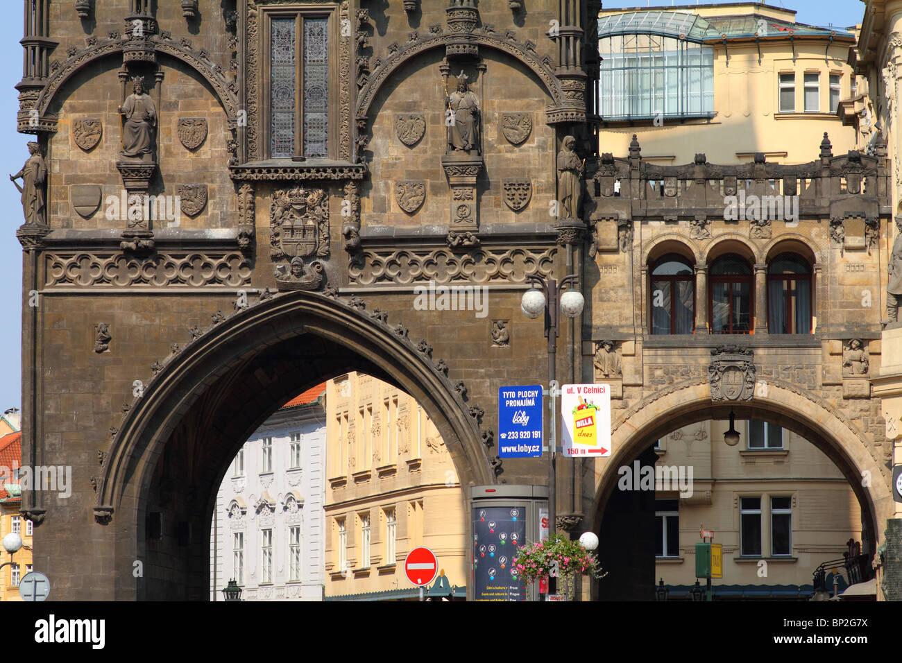 Prague gothic tower hi-res stock photography and images - Alamy