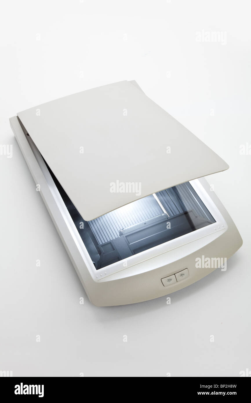 Scanner close up shot, business concept Stock Photo - Alamy