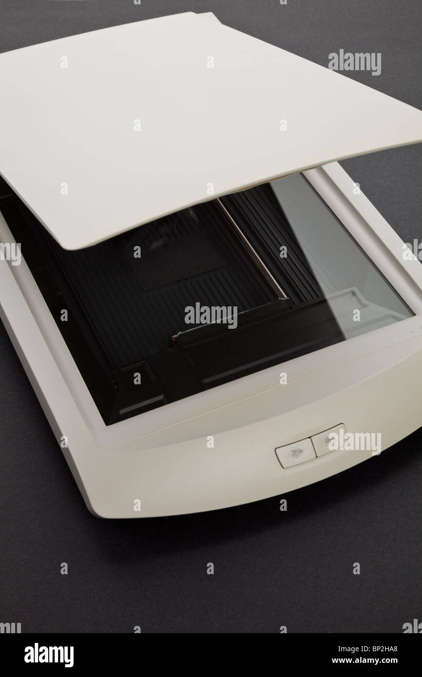 Scanner close up shot, business concept Stock Photo - Alamy