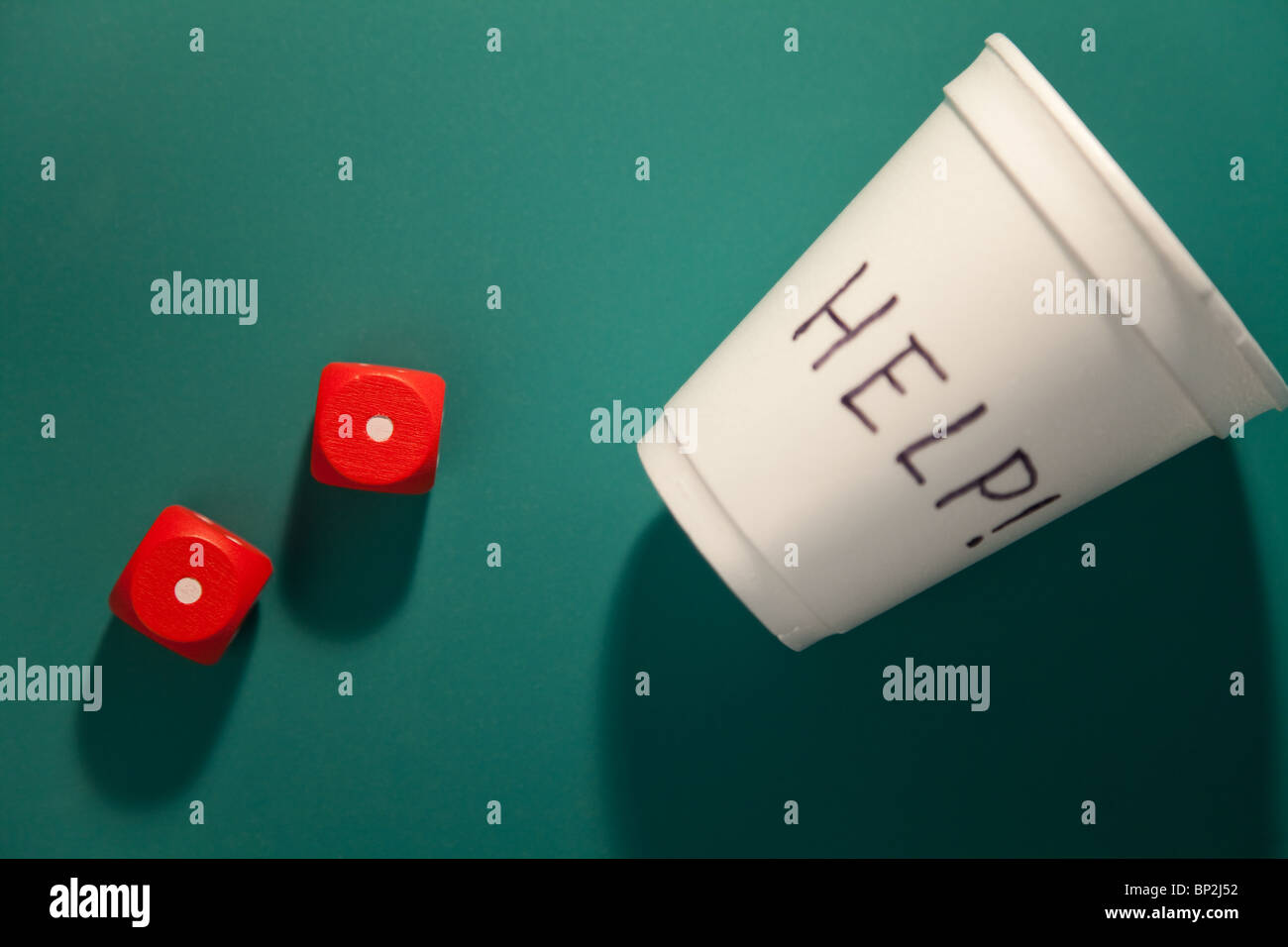 Red green white dice hi-res stock photography and images - Alamy