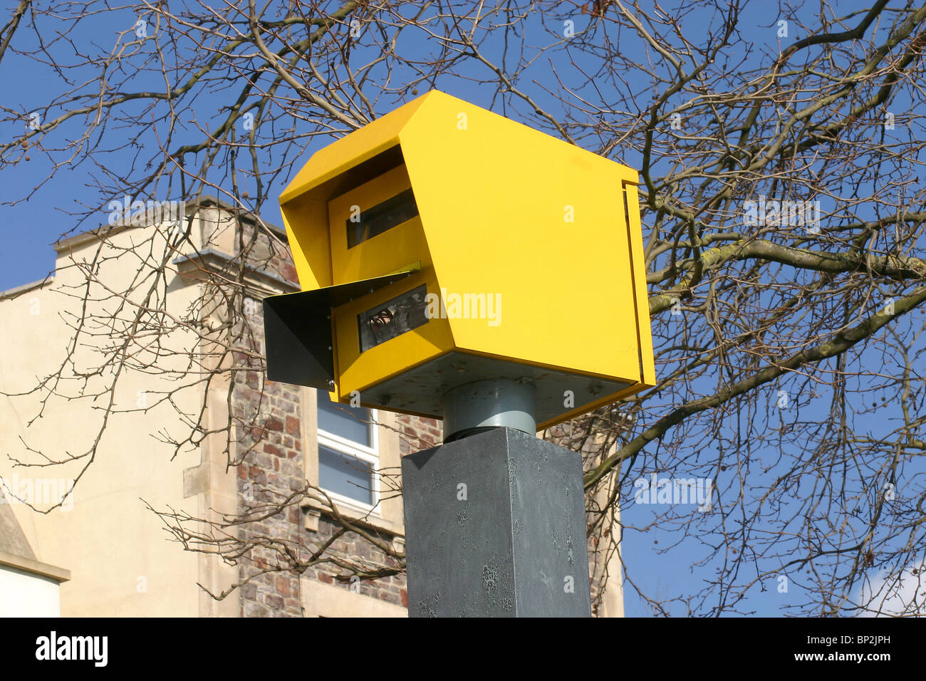 Police speed enforcement camera in a city Stock Photo - Alamy
