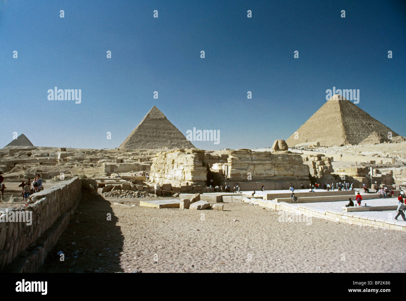 Giza Egypt Pyramid And Tourists Stock Photo - Alamy