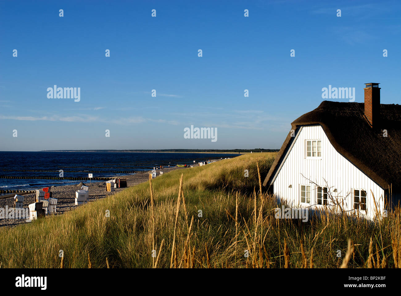 A house on the sea shore, Ahrenshoop, Germany Stock Photo - Alamy