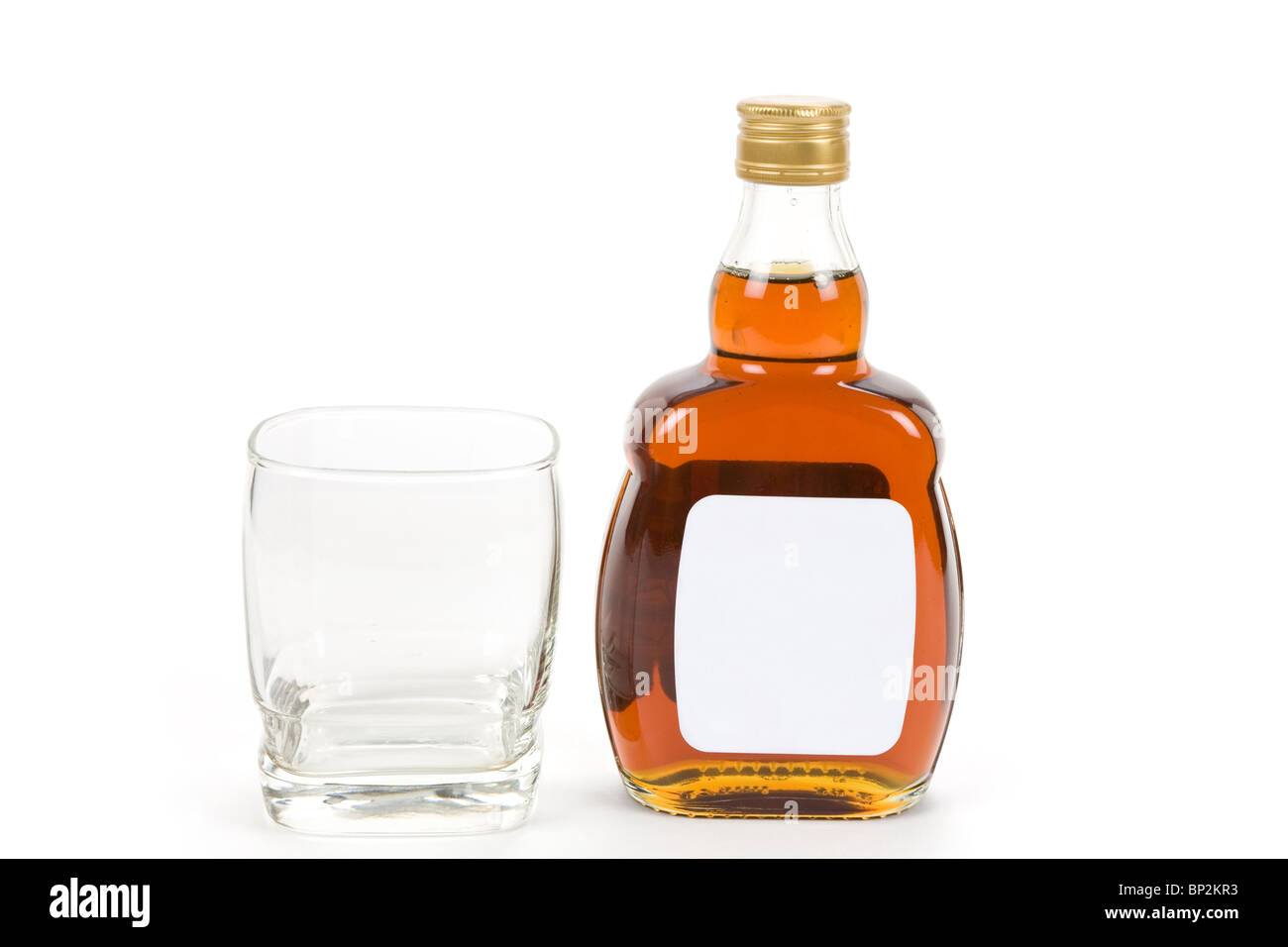 Hard Liquor Bottle with white background Stock Photo - Alamy
