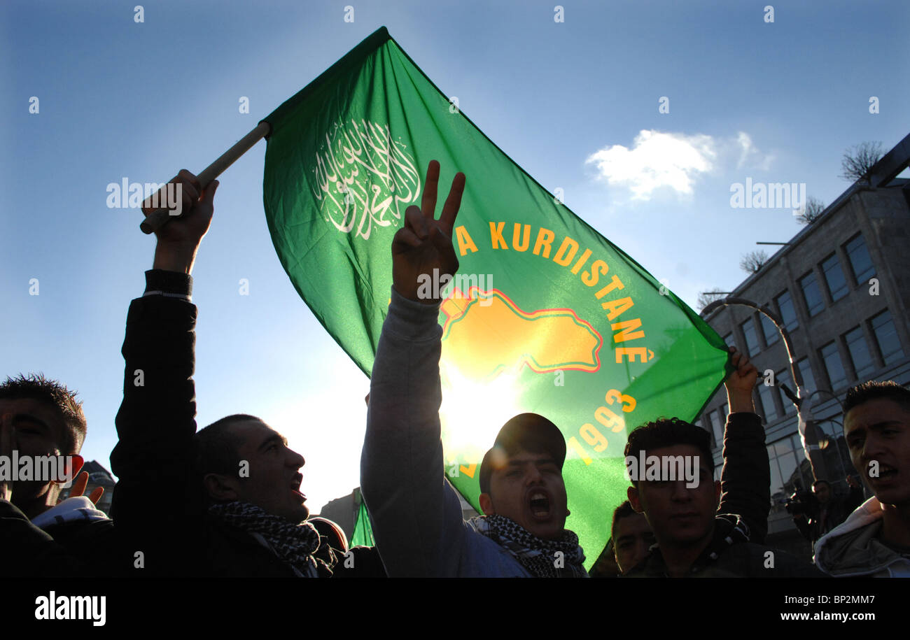 Kurds demonstrating in Berlin, Germany Stock Photo - Alamy