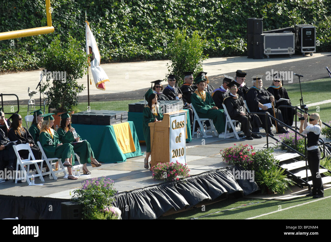 Graduation ceremony for the class of 2010 Stock Photo - Alamy