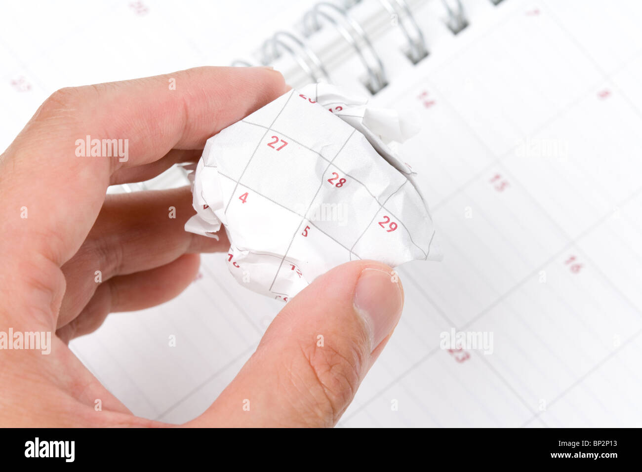 Calendar paper ball, concept of time planning, Wasting Time ...