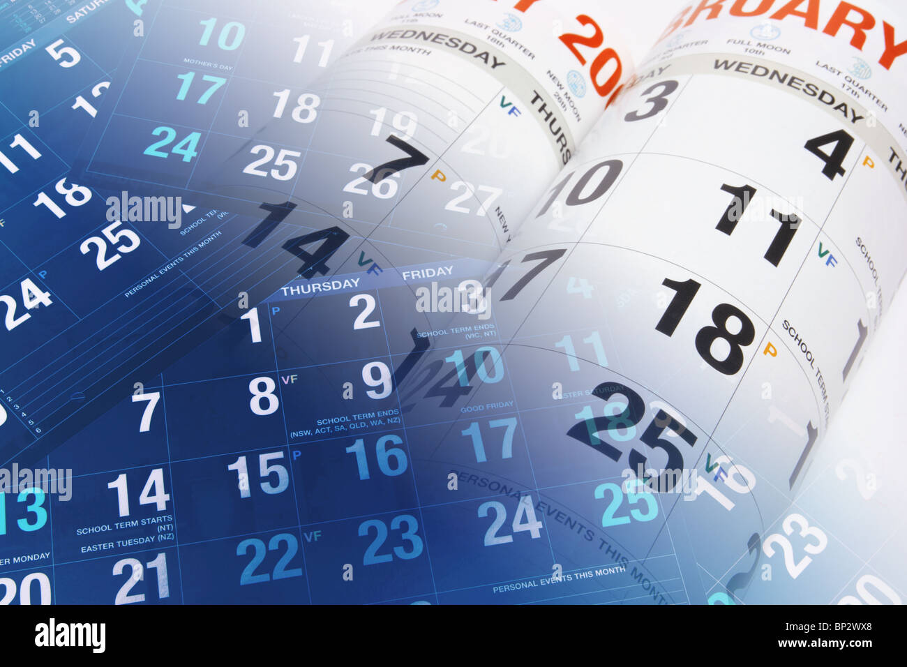Calendar pages hi-res stock photography and images - Alamy