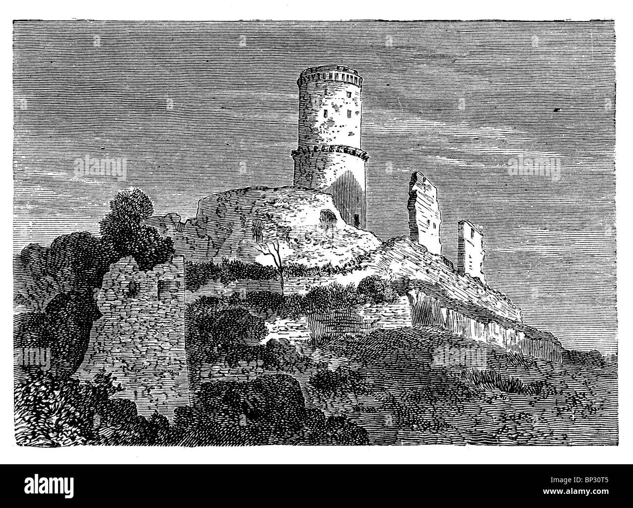 Castle ruin Godesberg Stock Photo - Alamy